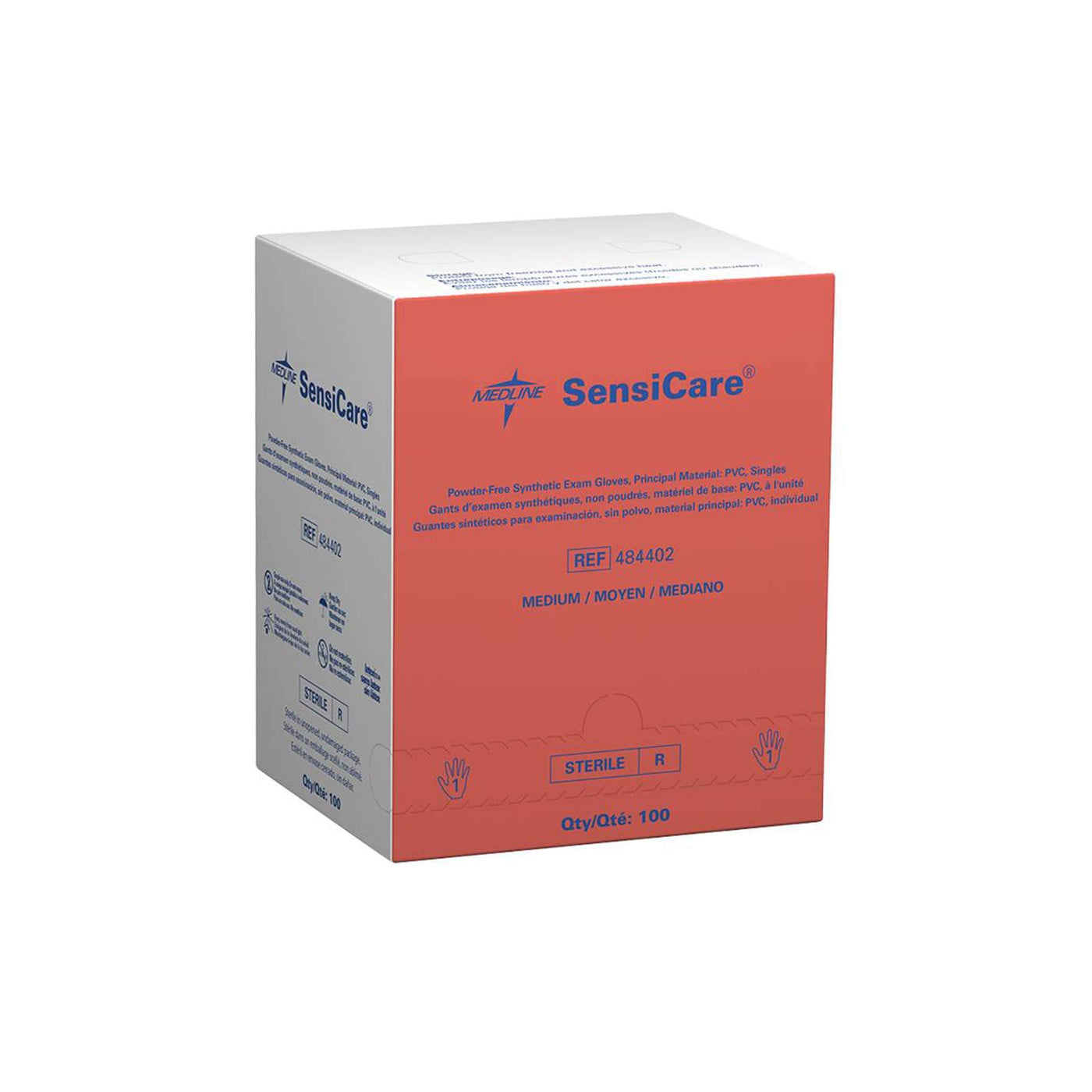 SensiCare Powder-Free Stretch Vinyl Sterile Exam Gloves (Medium ...